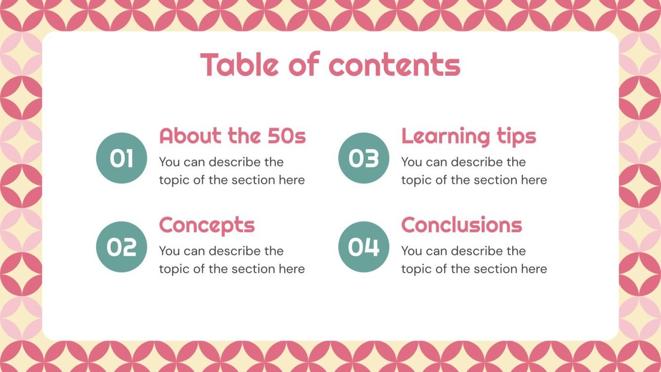 1950s Style Theme for Education | Google Slides & PowerPoint