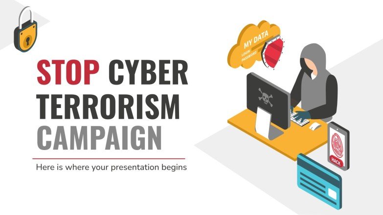 Stop Cyber Terrorism Campaign | Google Slides & PPT