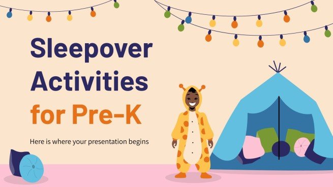 Sleepover Activities for Pre-K Kids | Google Slides & PPT