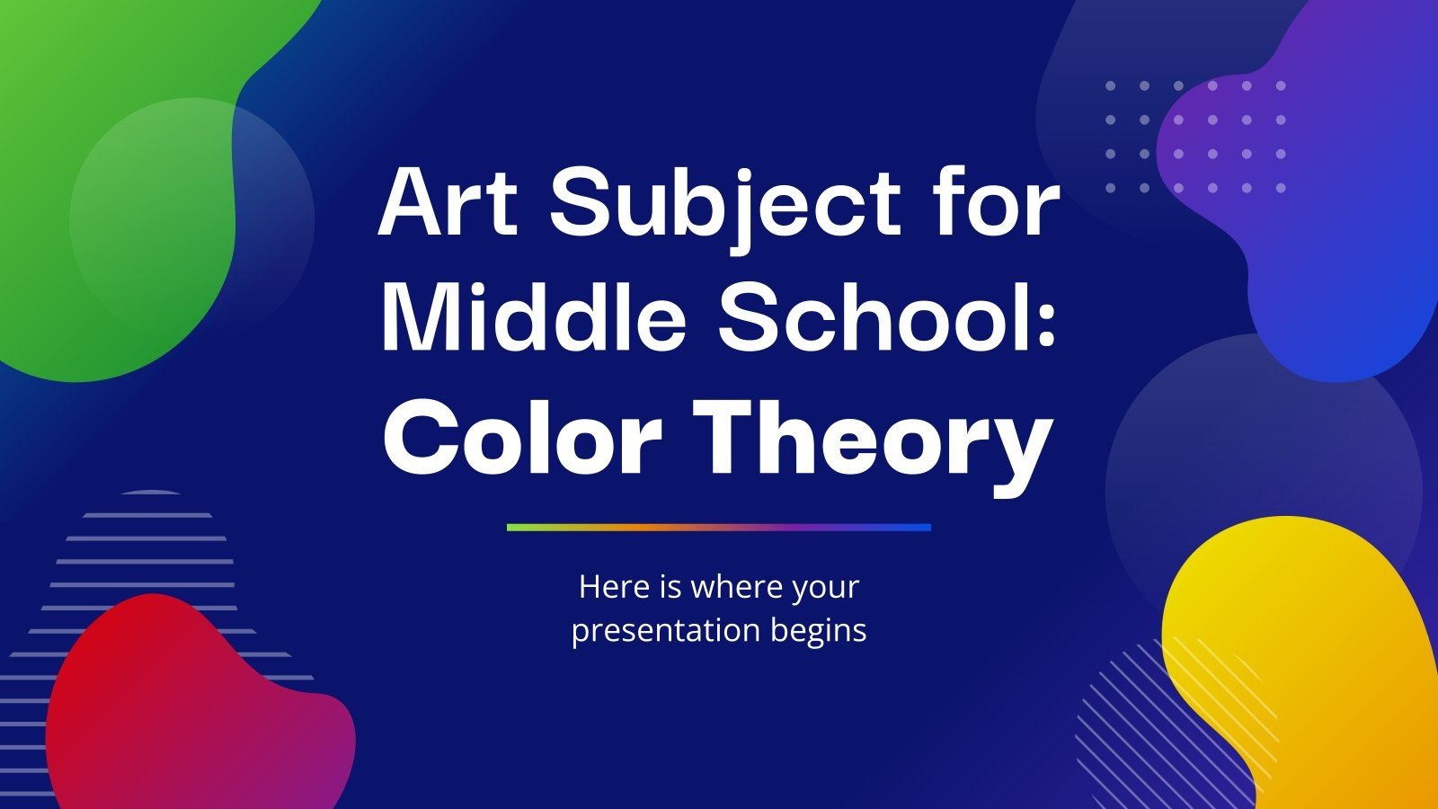 Art Subject for Middle School: Color Theory