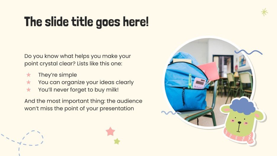 Cute Pre-K Lesson | Google Slides & PowerPoint