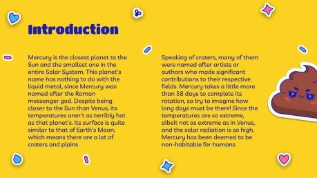 똥 이모티콘 미니테마 | Google Slides and PowerPoint template