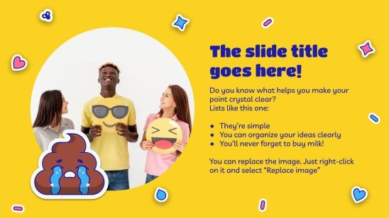 Minitema del emoji de la caca | Google Slides y PowerPoint