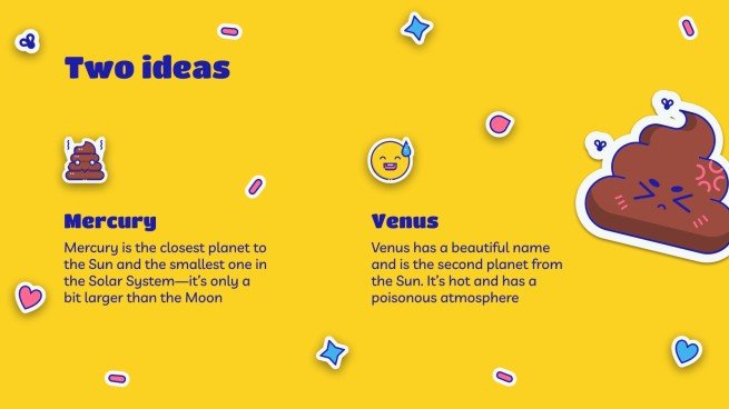 Minitema del emoji de la caca | Google Slides y PowerPoint