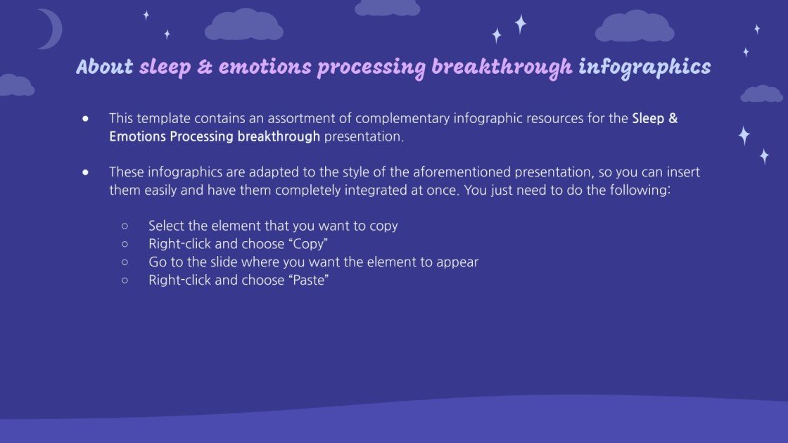 Sleep & Emotions Processing Breakthrough Infographics