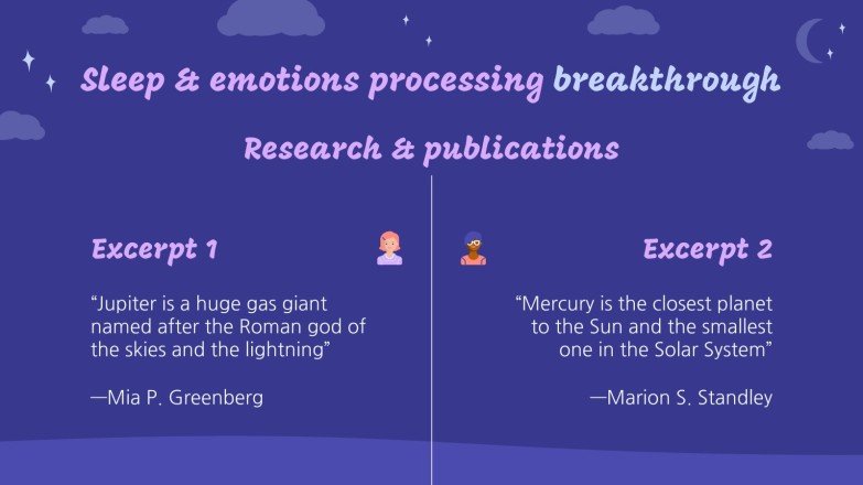 Sleep & Emotions Processing Breakthrough Infographics