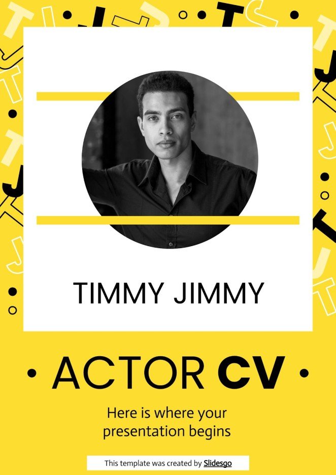Actor CV | Google Slides & PowerPoint