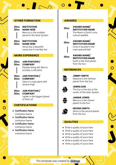 Actor CV | Google Slides & PowerPoint