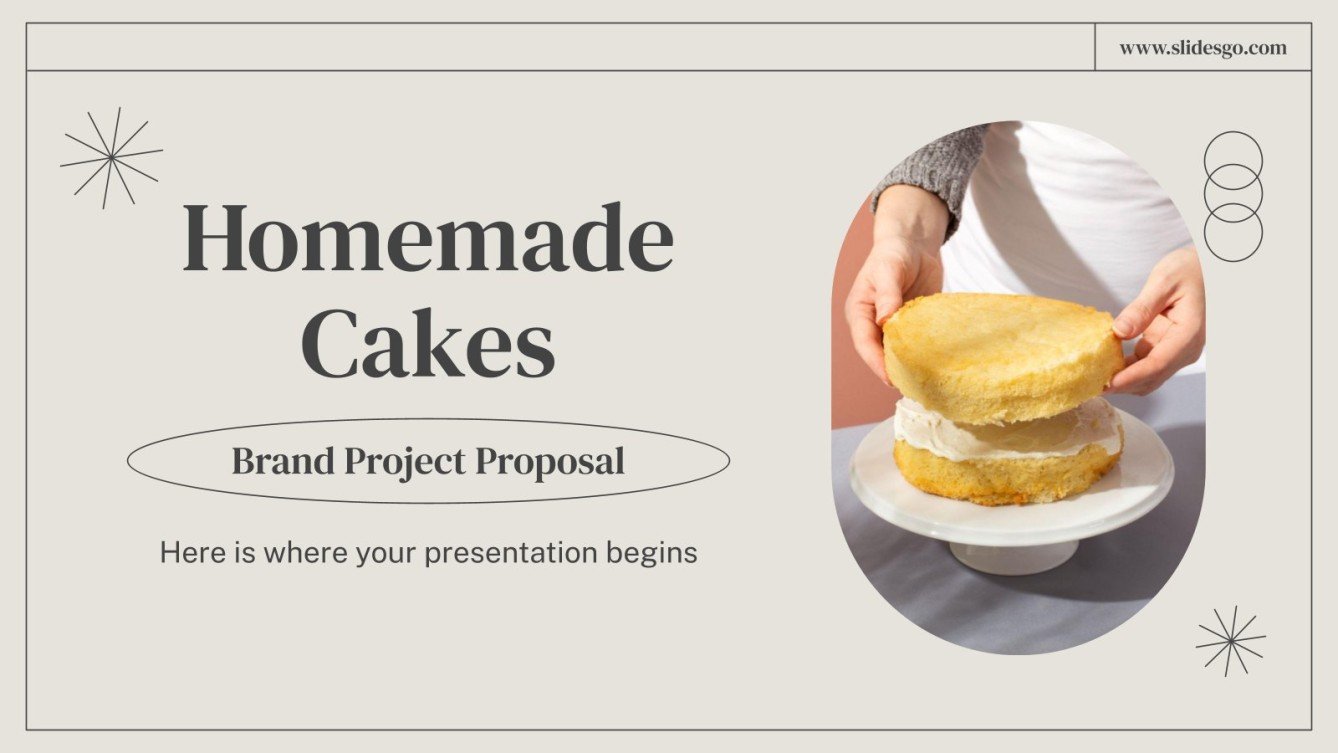 Homemade Cakes Brand Project Proposal | Google Slides