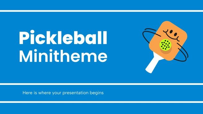 Minitema de pickleball | Google Slides e PowerPoint