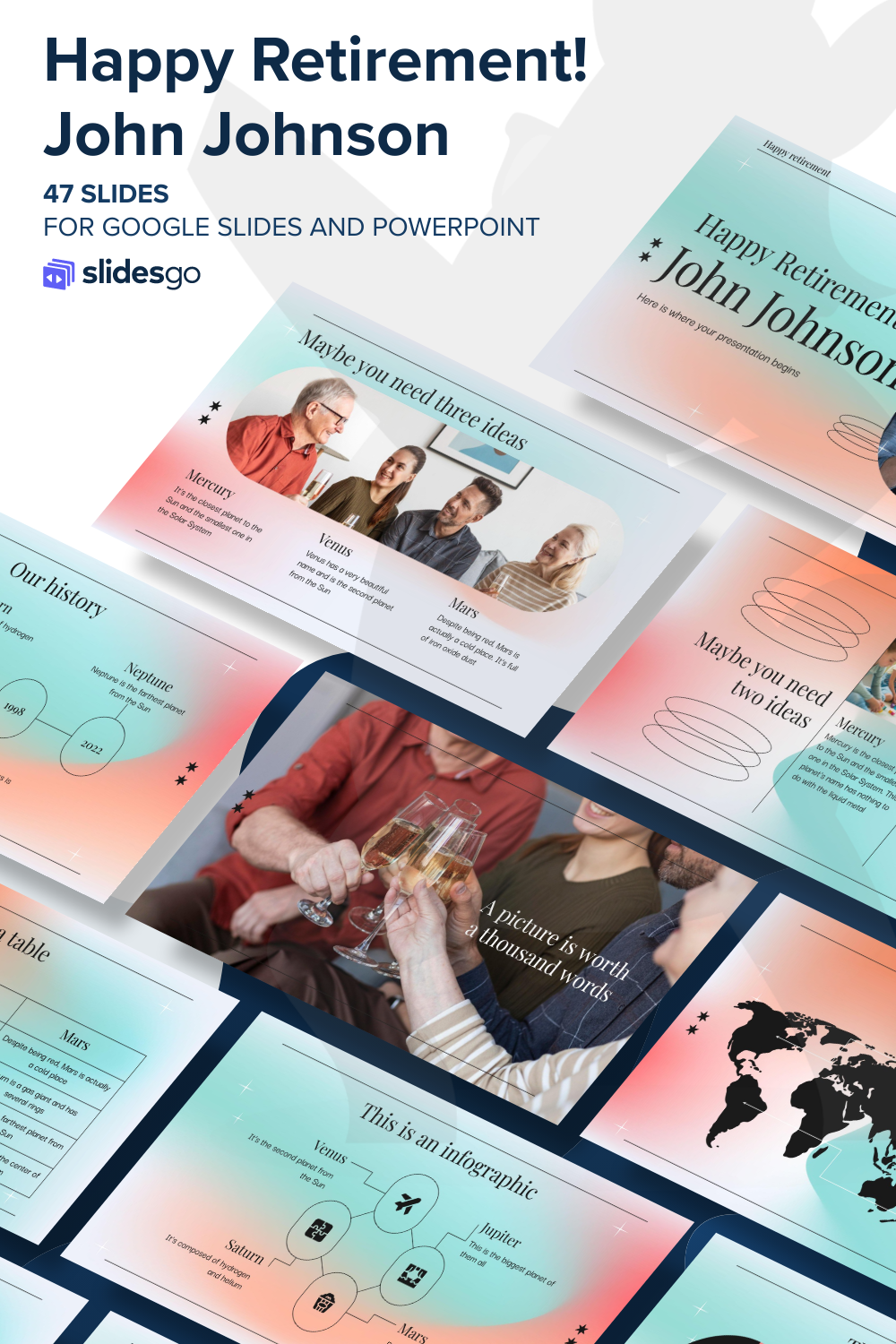 Happy Retirement! John Johnson | Google Slides & PPT