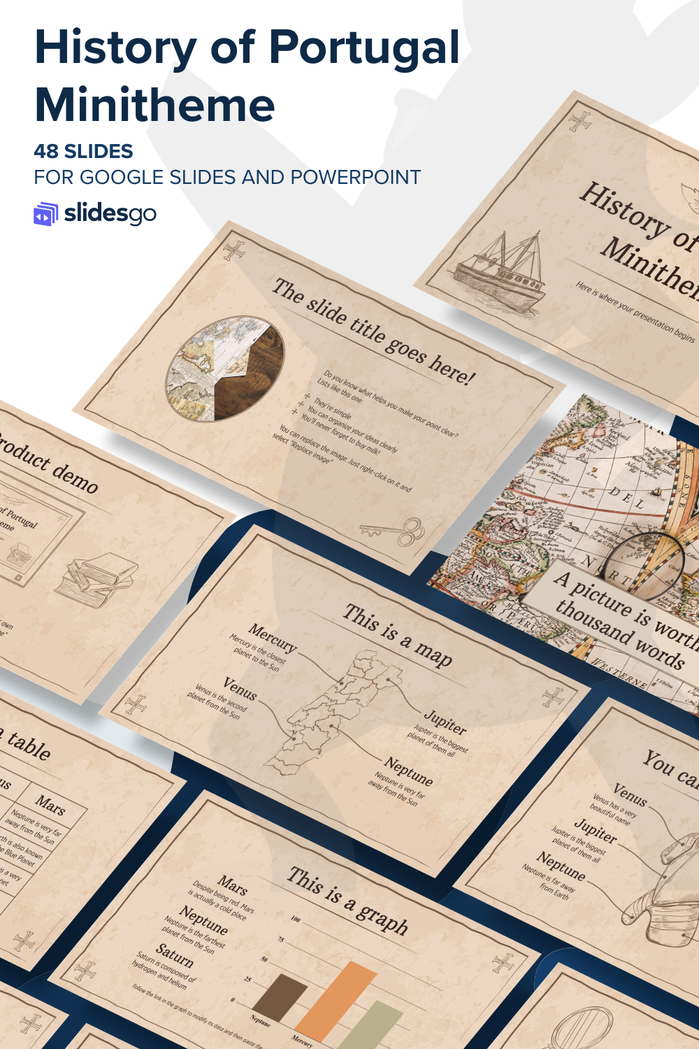 History of Portugal Minitheme | Google Slides & PPT