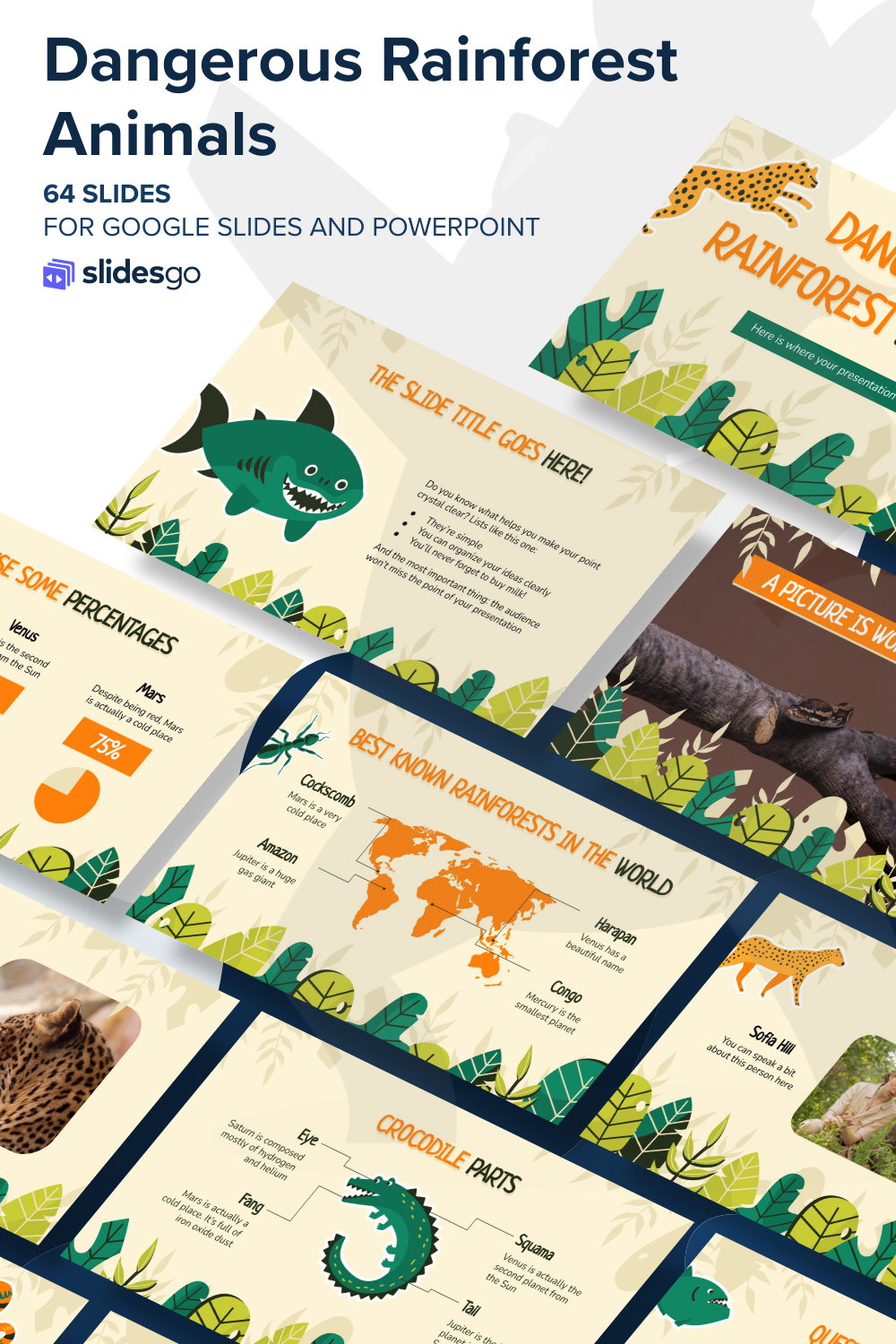 Dangerous Rainforest Animals | Google Slides & PPT