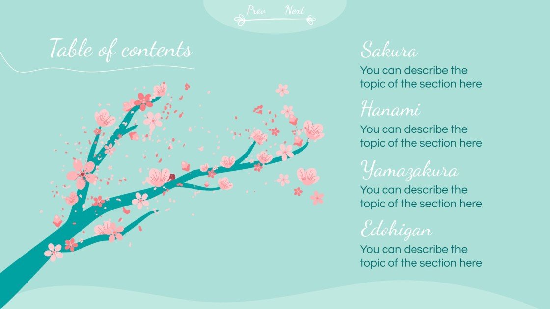 Cherry Blossom Season in Kyoto | Google Slides and PPT theme
