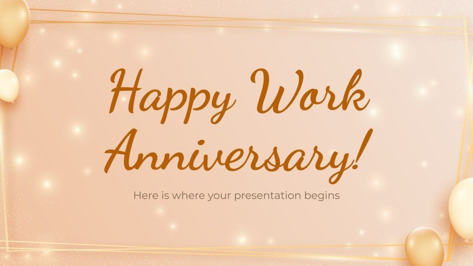 Happy Work Anniversary! Minitheme | Google Slides & PPT
