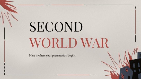 Seconde Guerre mondiale | Google Slides et PowerPoint