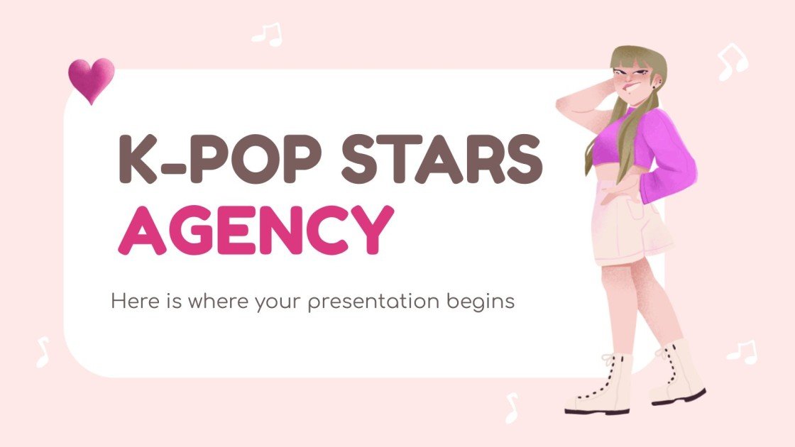 K-Pop Stars Agency | Google Slides & PowerPoint template