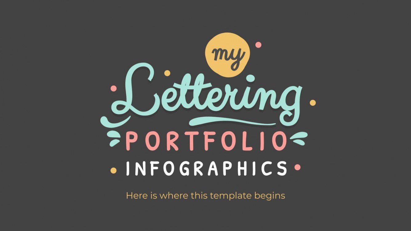 Lettering Portfolio Infographics | Google Slides & PPT theme
