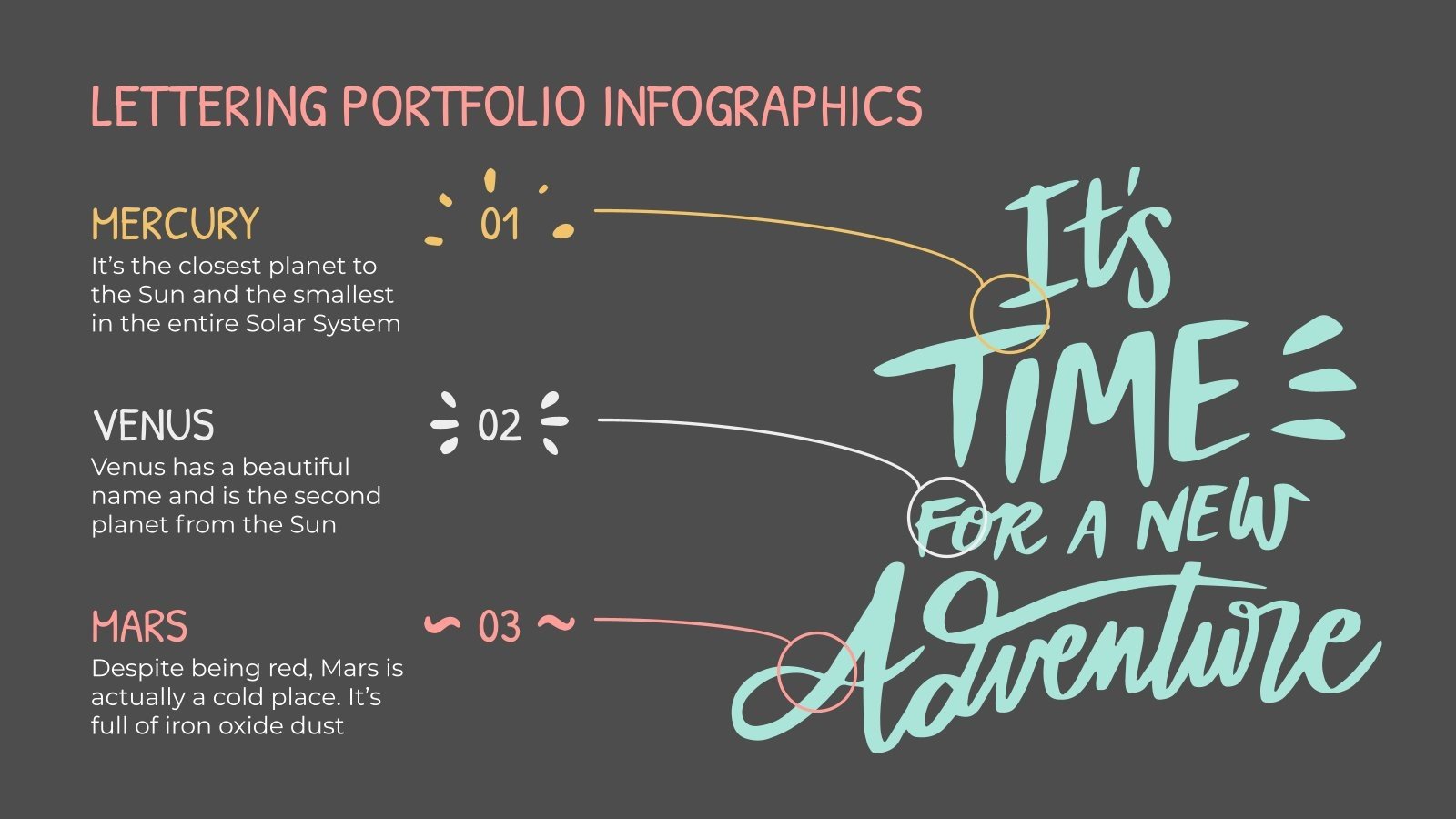 Lettering Portfolio Infographics | Google Slides & PPT theme