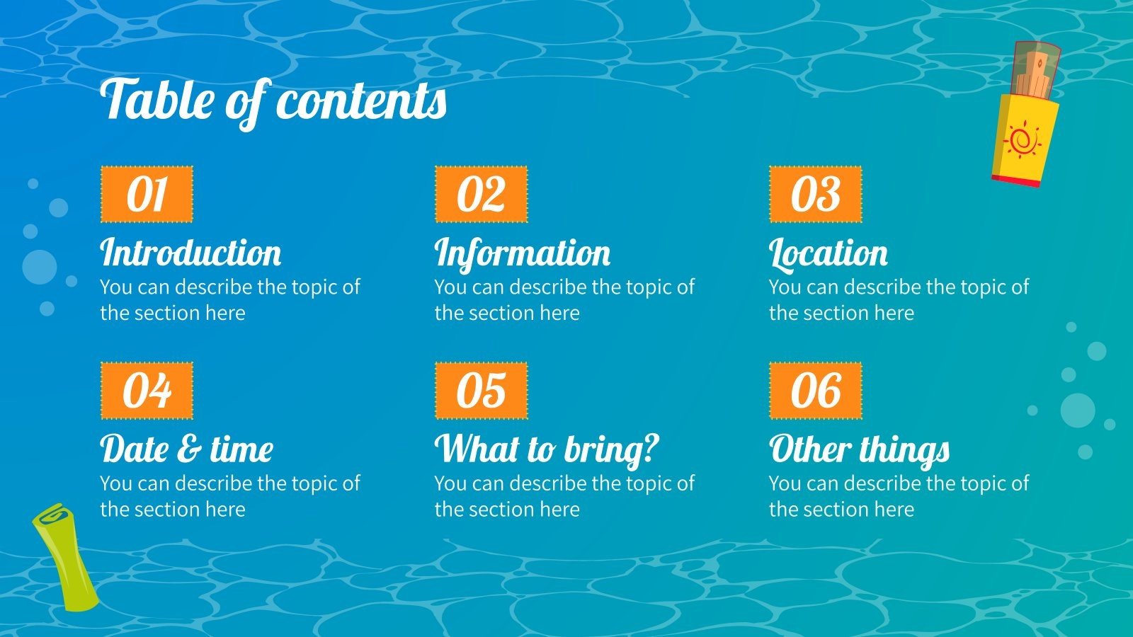 Celebrating a Summer Party | Google Slides & PowerPoint