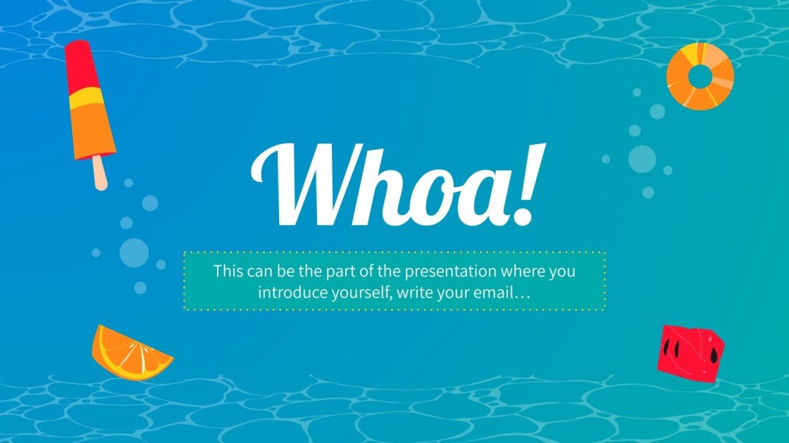 Celebrating a Summer Party | Google Slides & PowerPoint