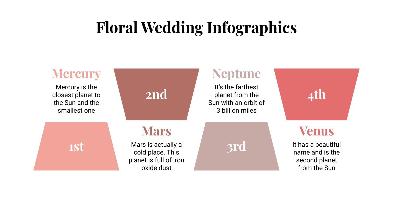 Floral Wedding Infographics | Google Slides and PowerPoint
