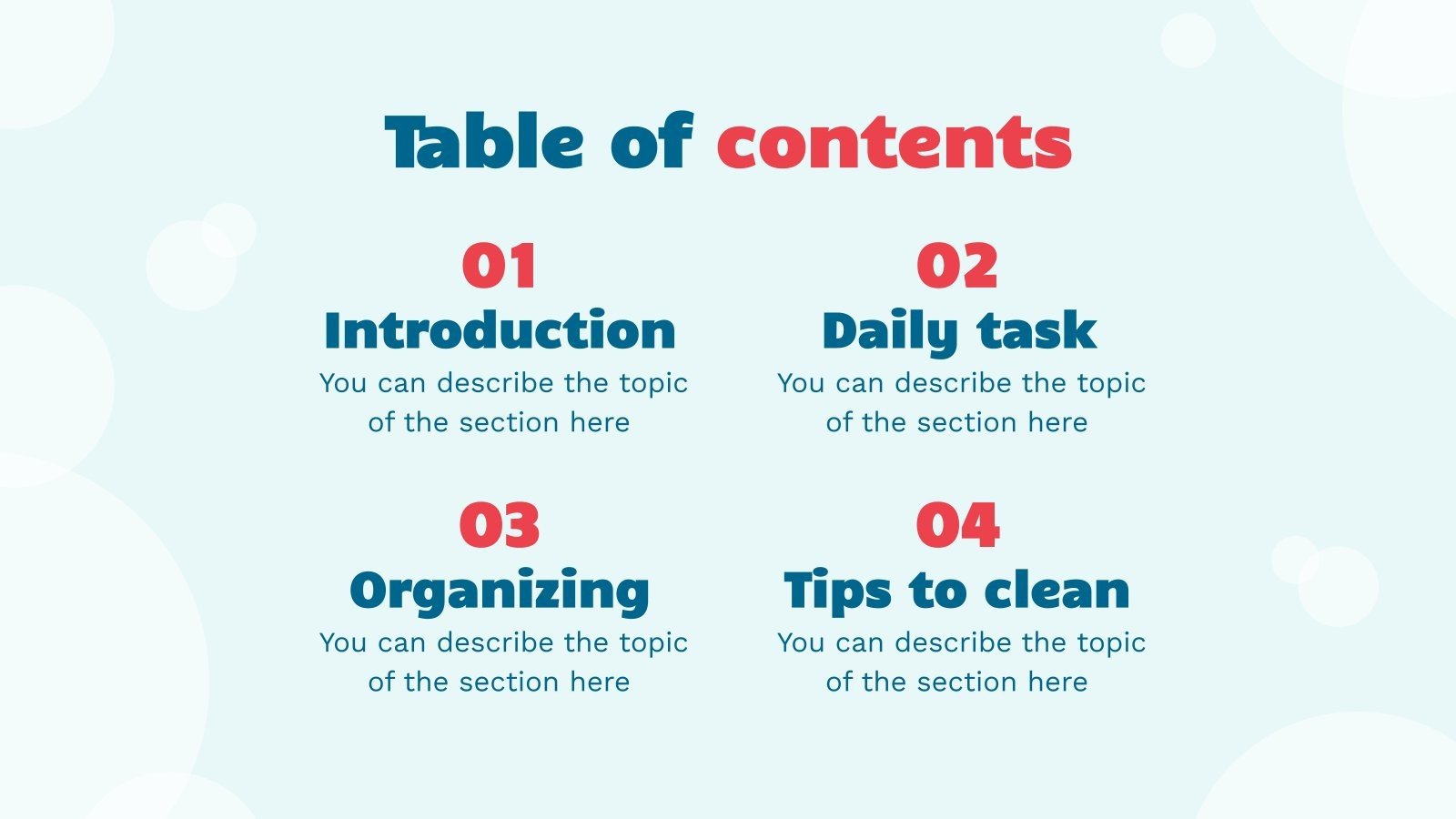 Maintaining Cleanliness at Home | Google Slides & PowerPoint