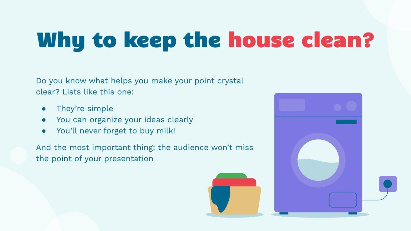 Maintaining Cleanliness at Home | Google Slides & PowerPoint
