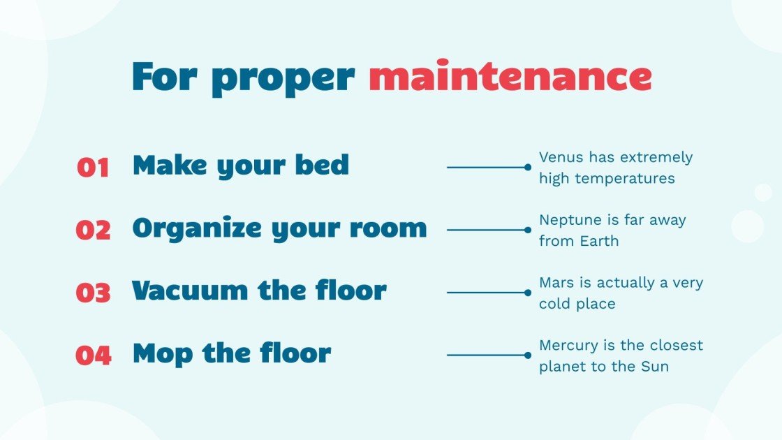 Maintaining Cleanliness at Home | Google Slides & PowerPoint
