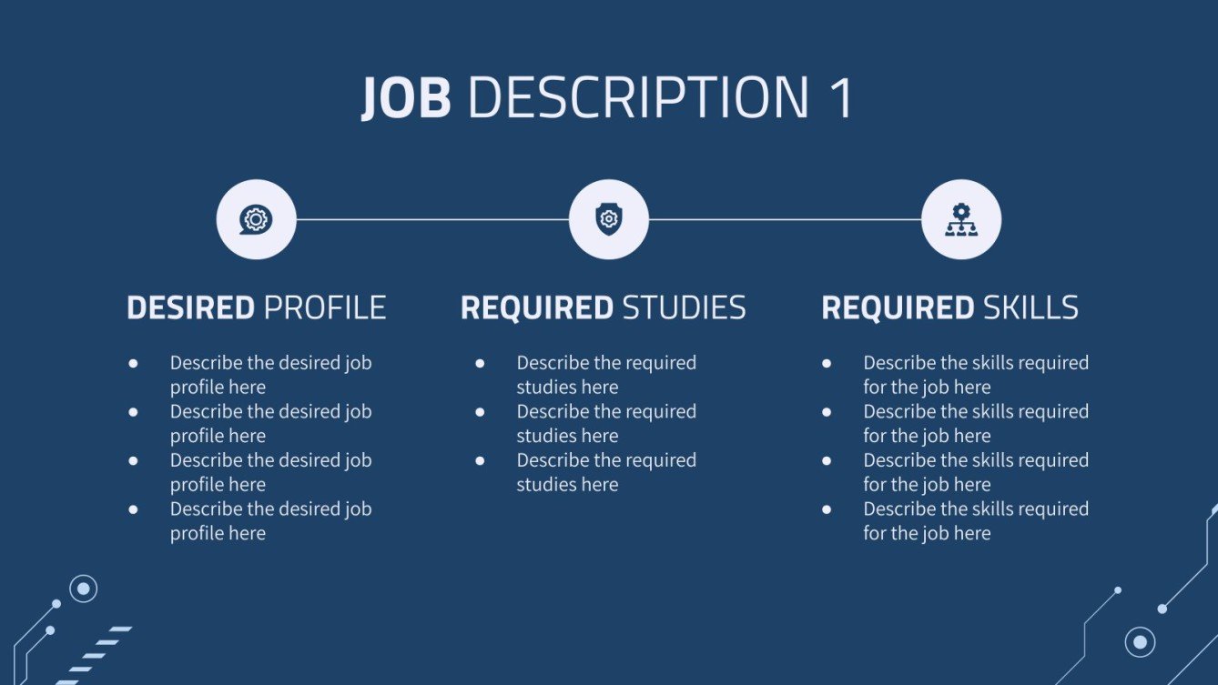 IT Support Specialist Job Description Google Slides PPT