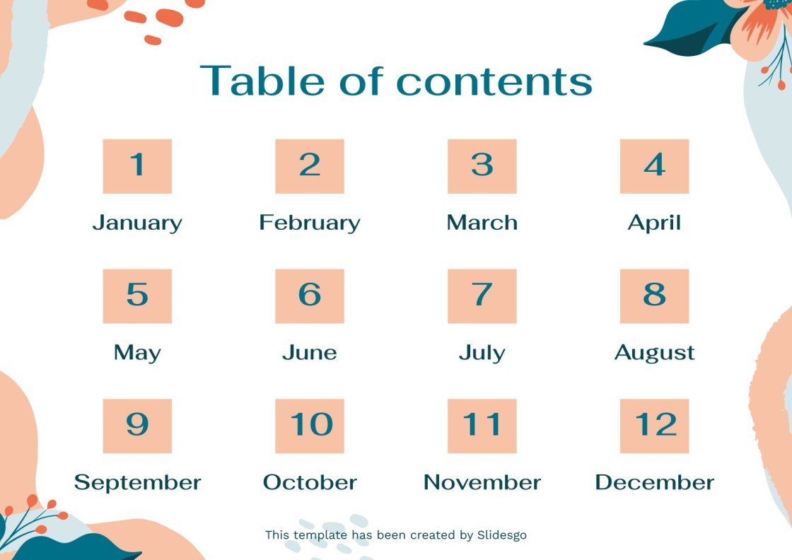 Calendario anual | Google Slides y PowerPoint