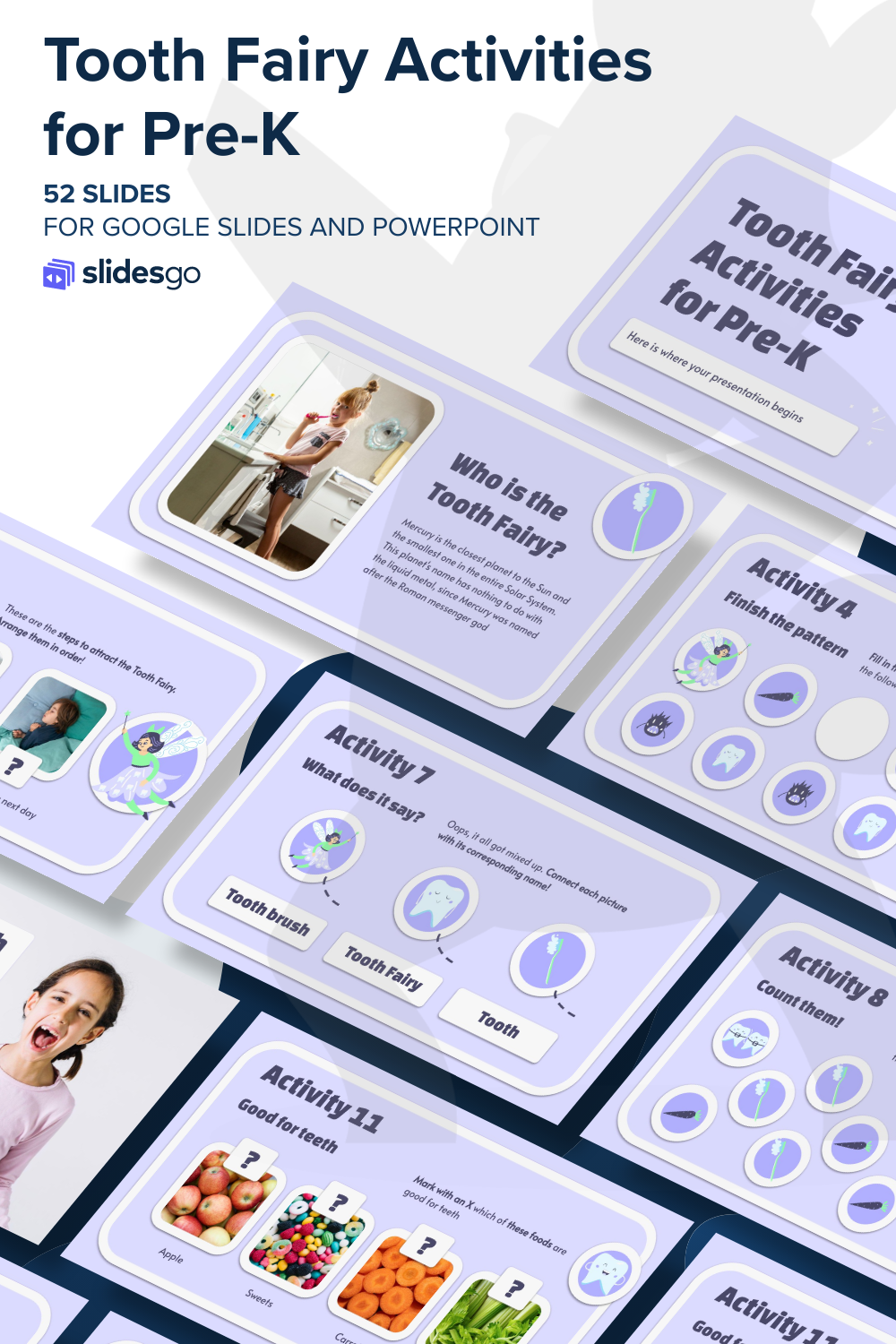 Tooth Fairy Activities for Pre-K | Google Slides & PPT