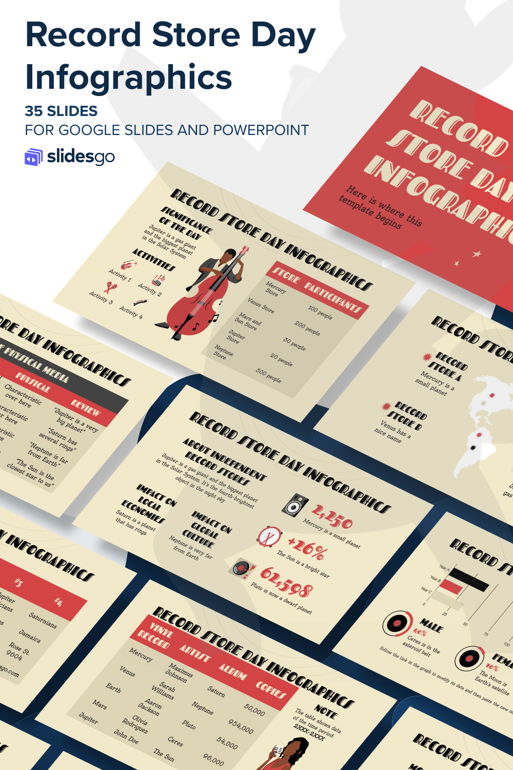 Record Store Day Infographics | Google Slides & PowerPoint