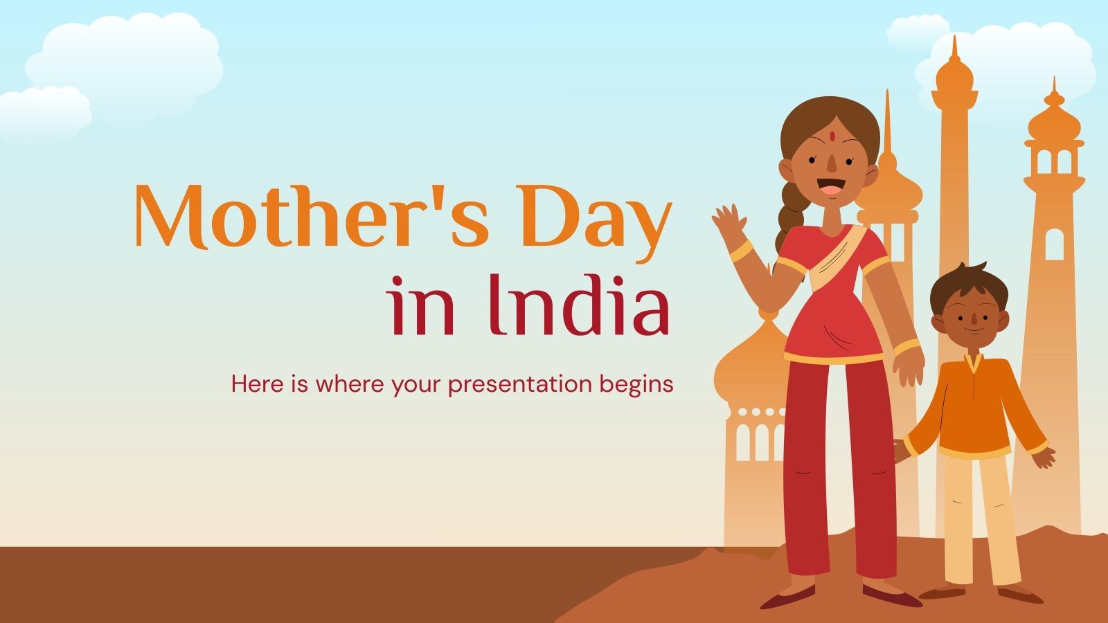 Kostenlose Vorlagen für Google Slides und PPT über Indien