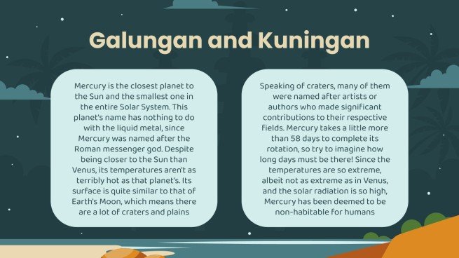 Indonesian Culture: All About Kuningan Day | Google Slides