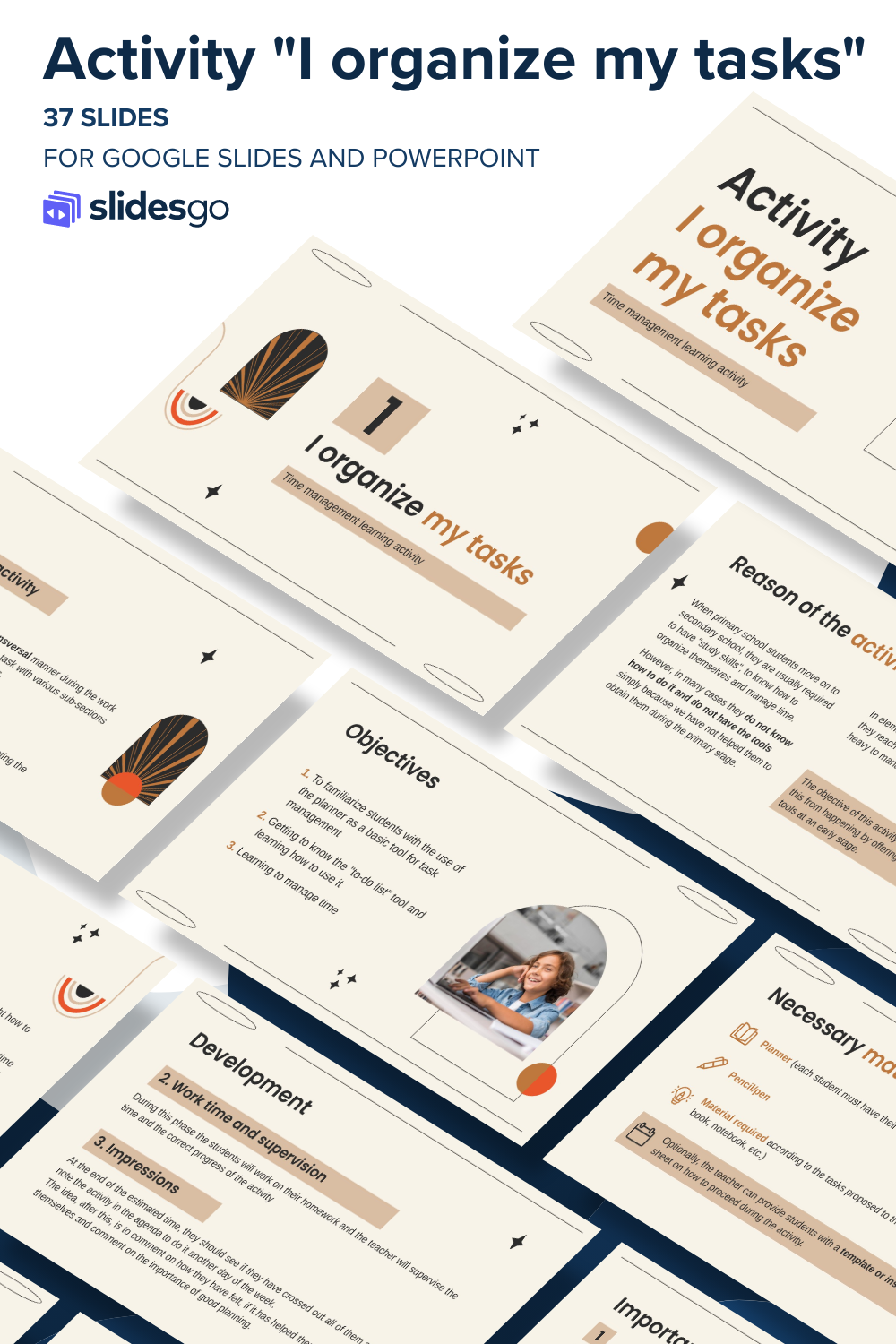 Activity "I organize my tasks" | Google Slides & PowerPoint