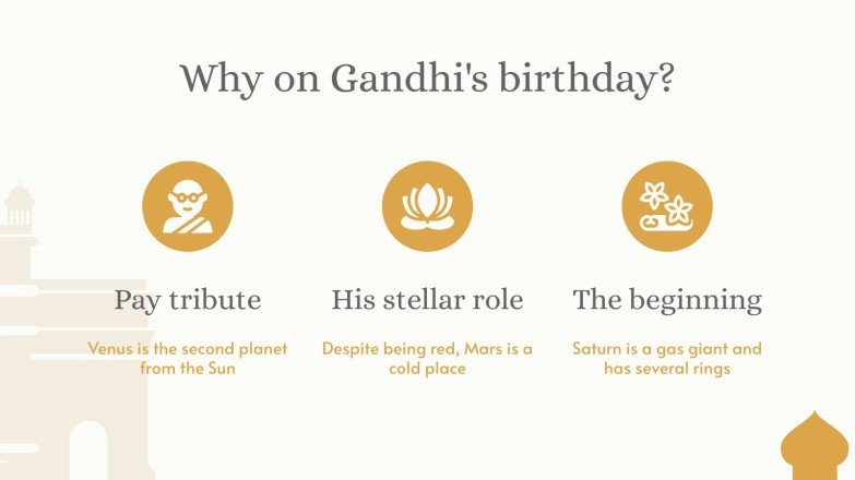 Gandhi Jayanti Celebration | Google Slides & PowerPoint