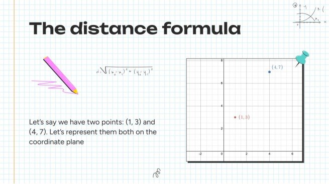 The Distance Formula | Google Slides & PowerPoint