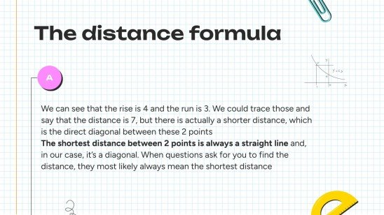 The Distance Formula | Google Slides & PowerPoint
