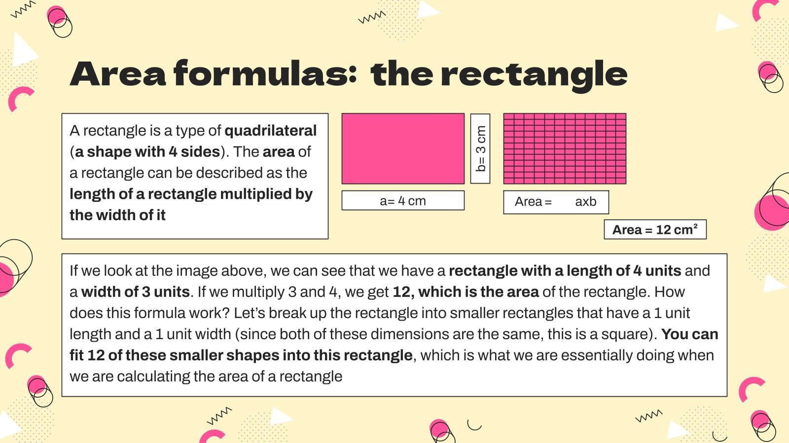 Area Formulas! | Google Slides & PowerPoint Template