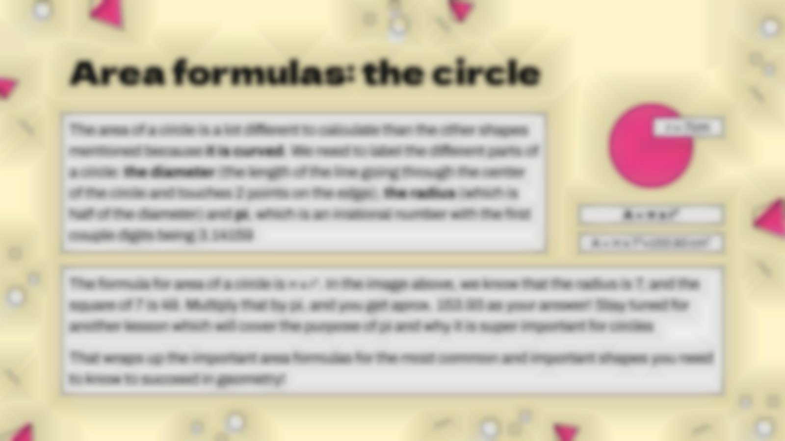 Area Formulas! | Google Slides & PowerPoint Template