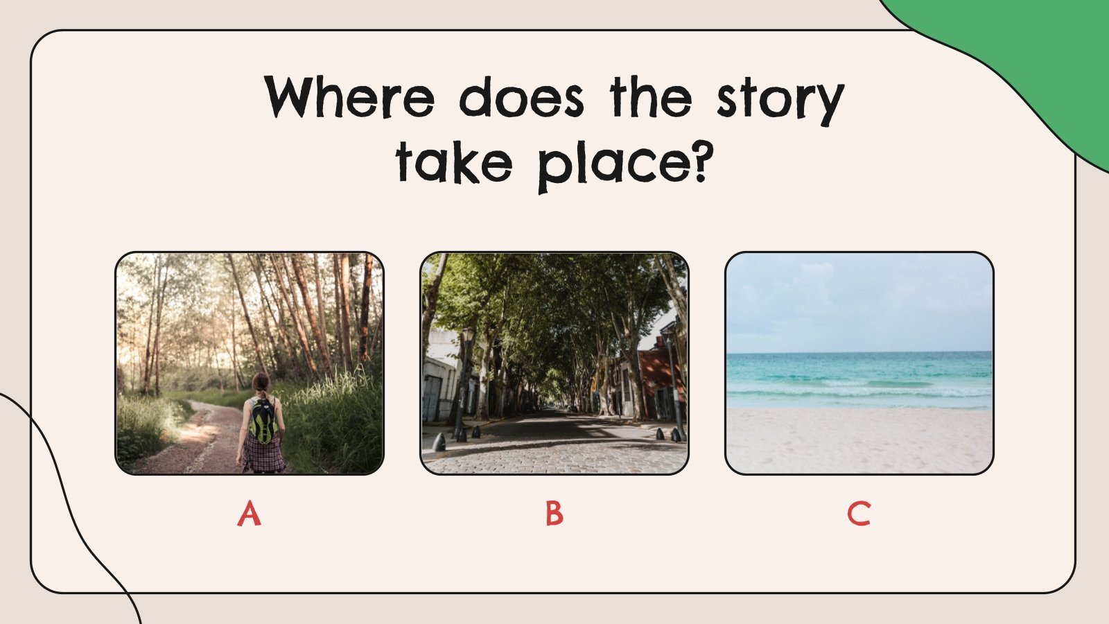 Reading Comprehension set in Spanish Cities