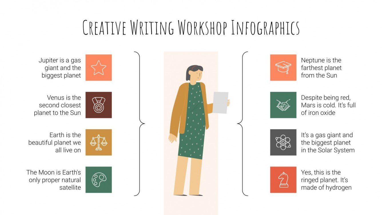 Creative Writing Workshop Infographics | Google Slides & PPT Creative Writing Workshop Infographics | Google Slides & PPT
