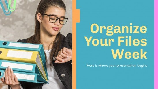Semana de organizar los ficheros | Tema de Google Slides y PPT