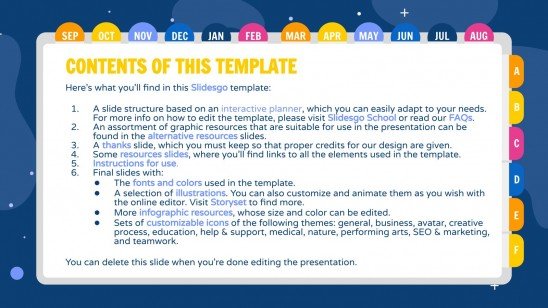 Aream Interactive Planner | Google Slides and PPT template