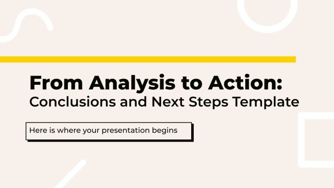 Modèle de conclusions et d'étapes suivantes