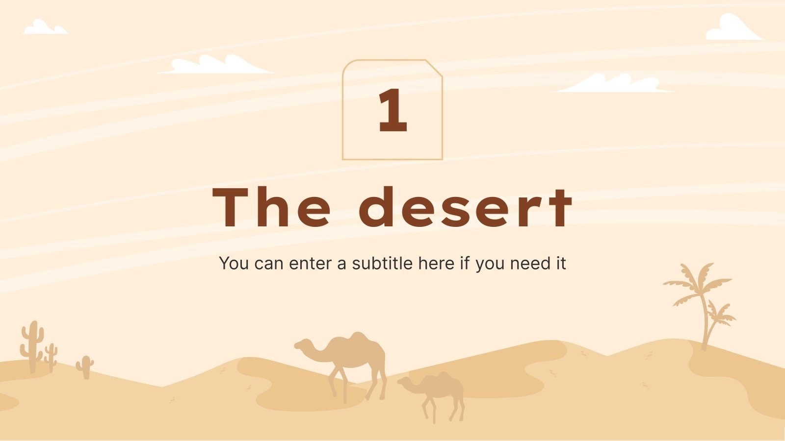 Clase sobre el desierto del Sáhara para primaria