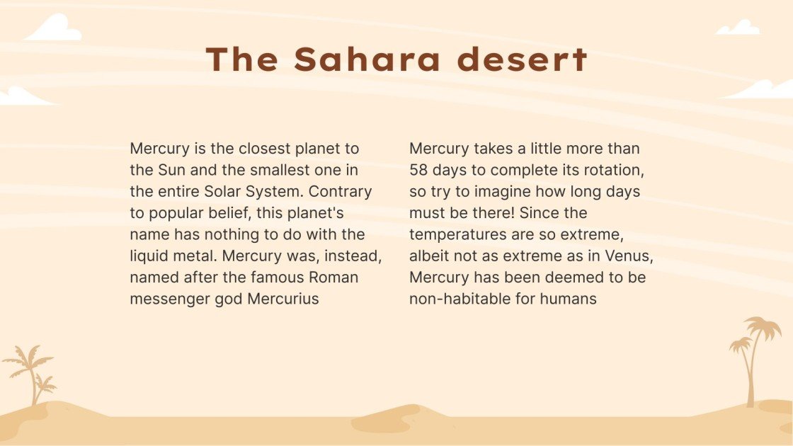 Sahara Desert Lesson for Elementary | Google Slides & PPT