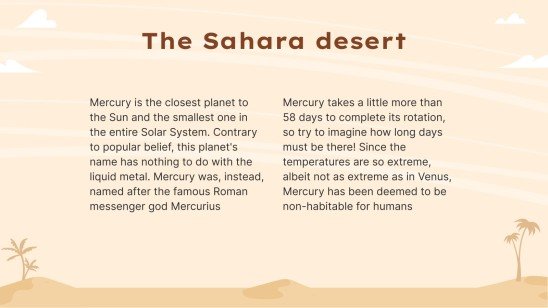 Sahara Desert Lesson for Elementary | Google Slides & PPT