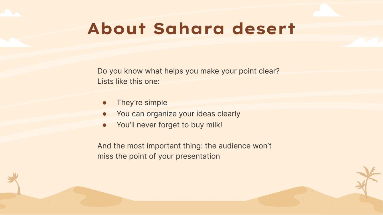 Sahara Desert Lesson for Elementary | Google Slides & PPT
